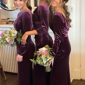 Revelry | Dresses | Revelry Purple Gemma Velvet Gown | Poshmark